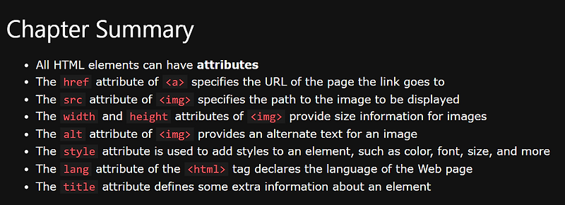 HTML Attributes
