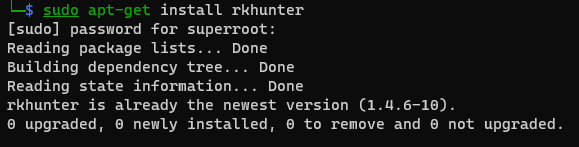 Kali Linux / rkhunter 사용법(How to use rkhunter)