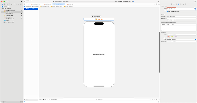 [ IOS ] UIViewController 프리뷰 확인