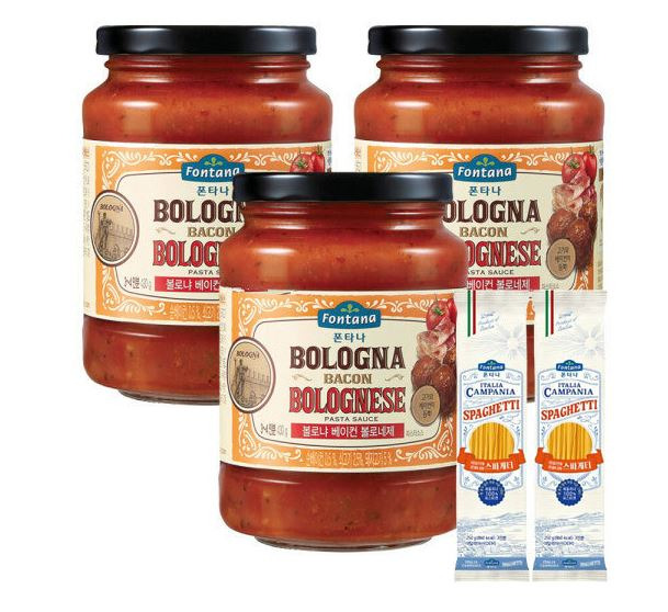 폰타나 볼로네제 파스타소스 430g 3개+스파게티면 250g 2개 할인
