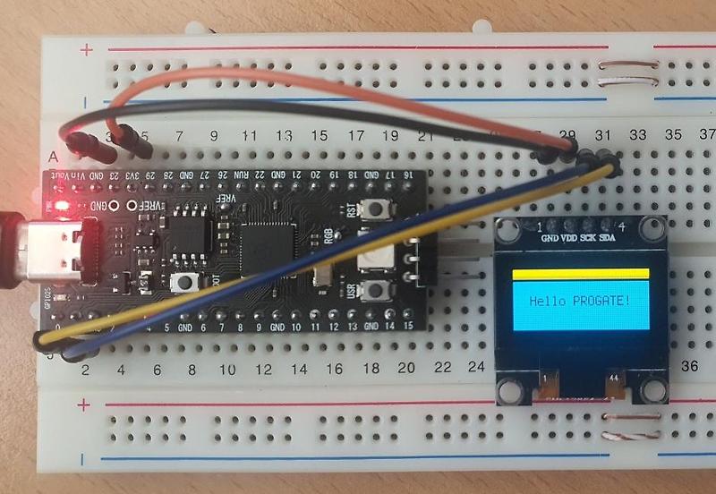 RP2040으로 SSD1306 OLED 출력해보기