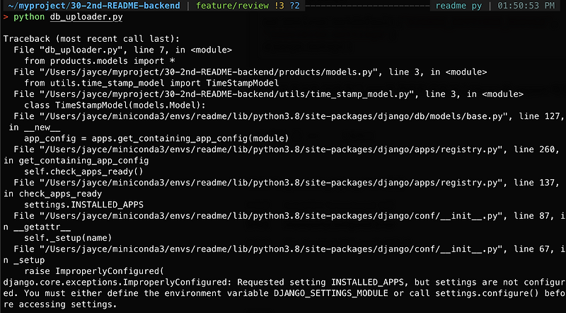 ImproperlyConfigured