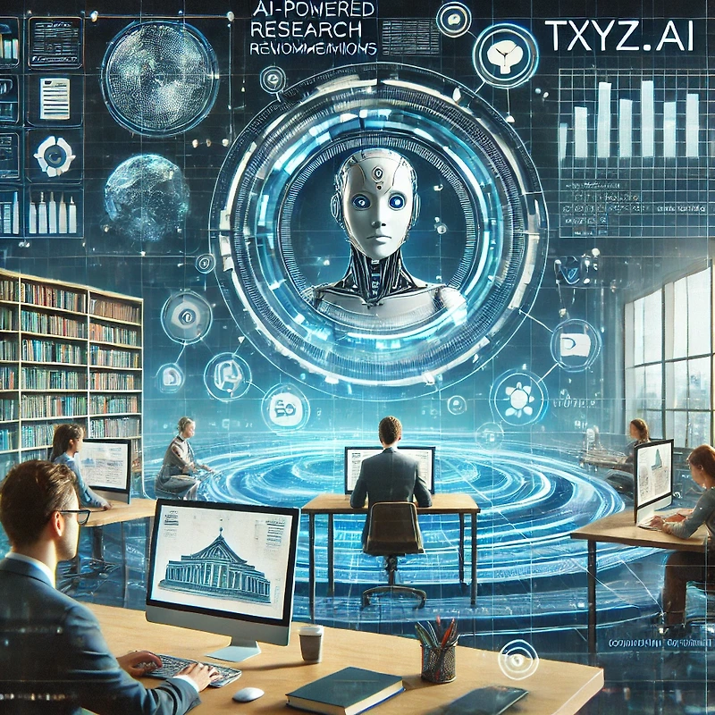 인공지능활용,연구 프로세스를 혁신하는 플랫폼 txyz.ai