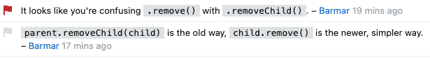 JS) remove() 와 removeChild()