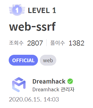 [Dreamhack : Web] web-ssrf