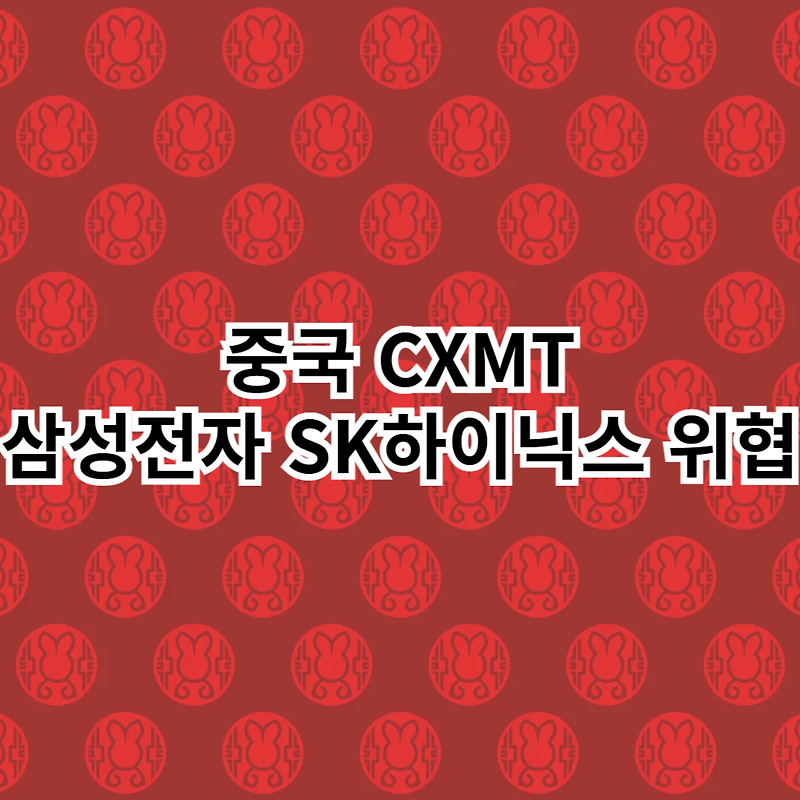 중국 CXMT, 삼성전자 SK하이닉스 위협 - DRAM 메모리 기술격차 추격 :: 날마다 행복 가득하기를