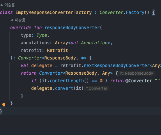 TIL - Retrofit java.io.EOFException: End of input at line 1 column 1 path : empty body — Win-Dev