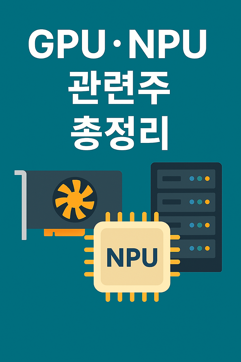 GPU, NPU 관련주, AI 인프라 구축의 첫 관건 : GPU,NPU 확보
