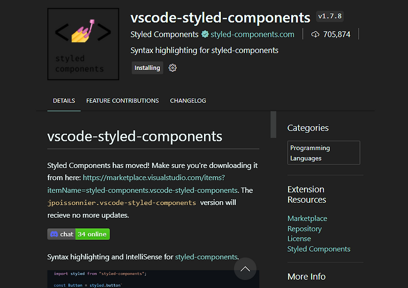 [vsCode extension] vscode-styled-component