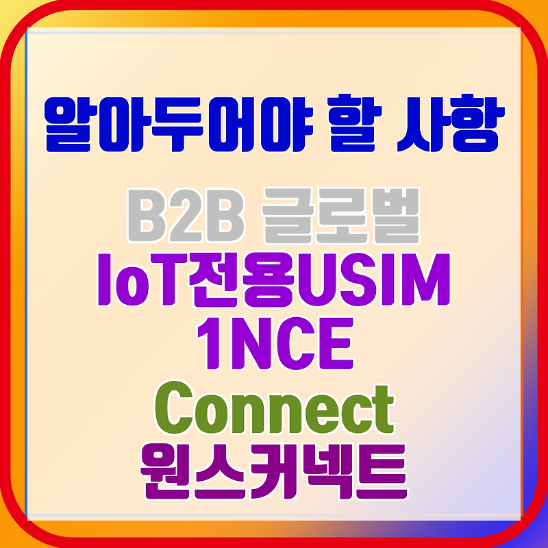 B2B 글로벌 IoT전용USIM 1NCE Connect 원스커넥트 챕터3