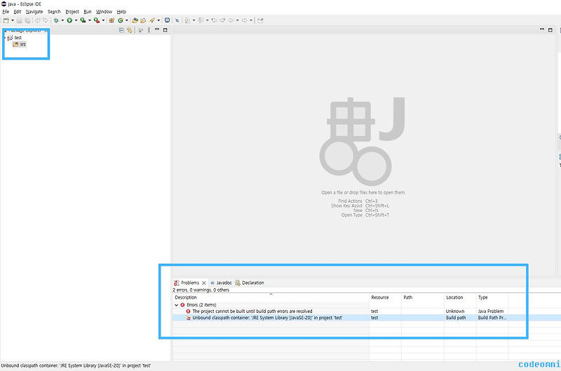 [eclipse] The Project Cannot Be Built Until Build Path Errors Are