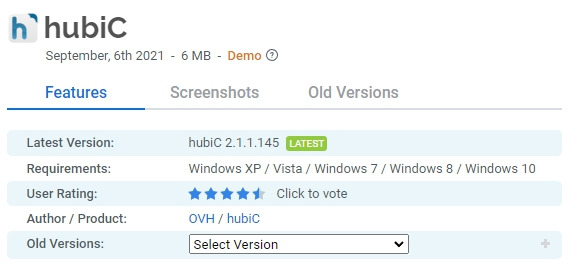 hubiC 무료 다운로드