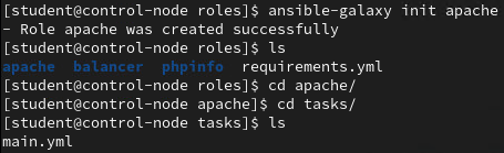 RHCE 준비하기 : Create offline role named apache