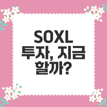 SOXL 투자 지금이 유리할까?