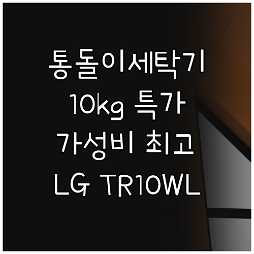LG 통돌이세탁기 TR10WL 10kg, 합리적인 가격에 구매 찬스!