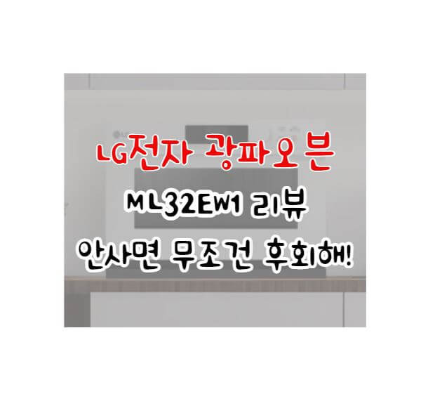 LG 광파오븐 ML32EW1 리뷰 : 구입할 수밖에 없는 이유
