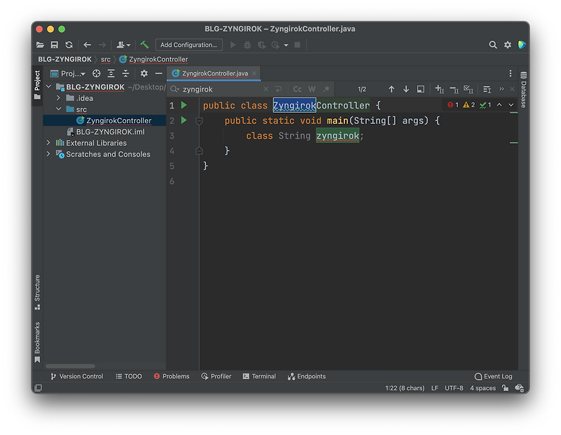 IDE | IntelliJ 찾기와 찾아바꾸기 단축키