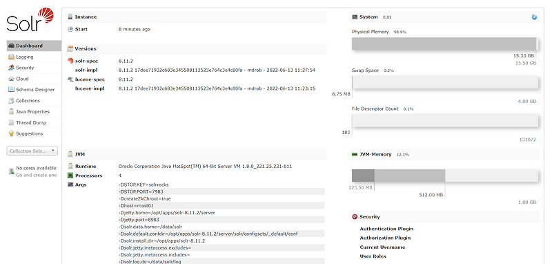 solr) Solr 8.11.2 설치 :: 웅이 IT 저장소