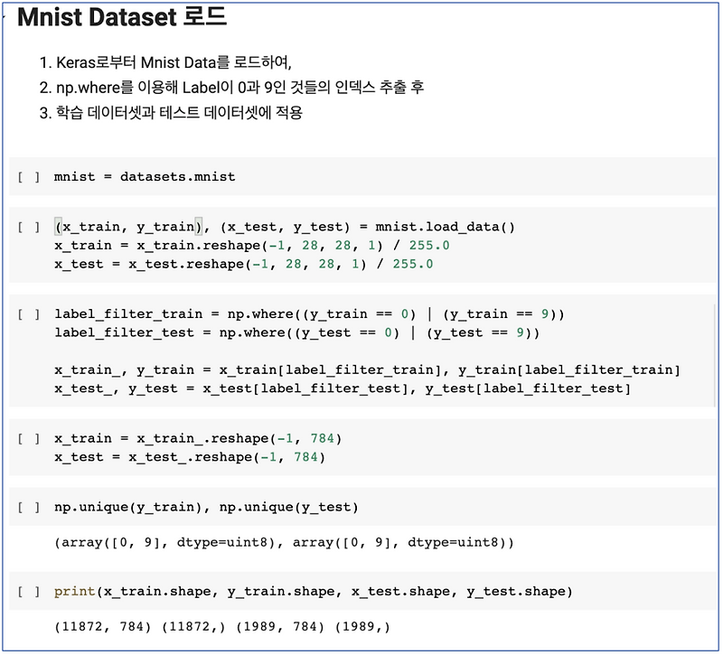 SVM을 이용하여 MNIST 분류하기