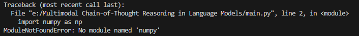 [Python] ModuleNotFoundError: No module named 'numpy' — 생각하는 사람