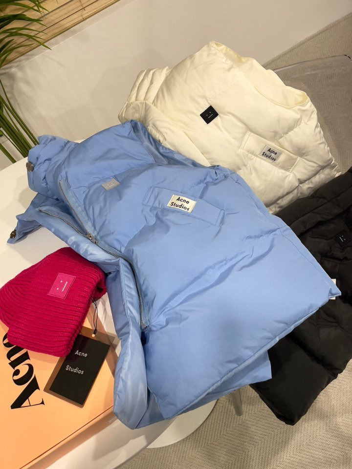 페이스 패치 조끼패딩 3col