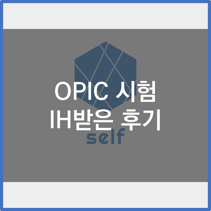 [Opic] 오픽 5-5 Level IH 받은 시험 후기 - 오픽 질문