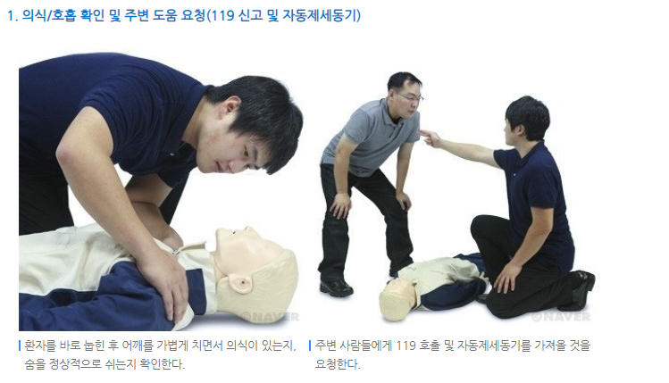 심폐소생술(CPR) 순서 및 방법