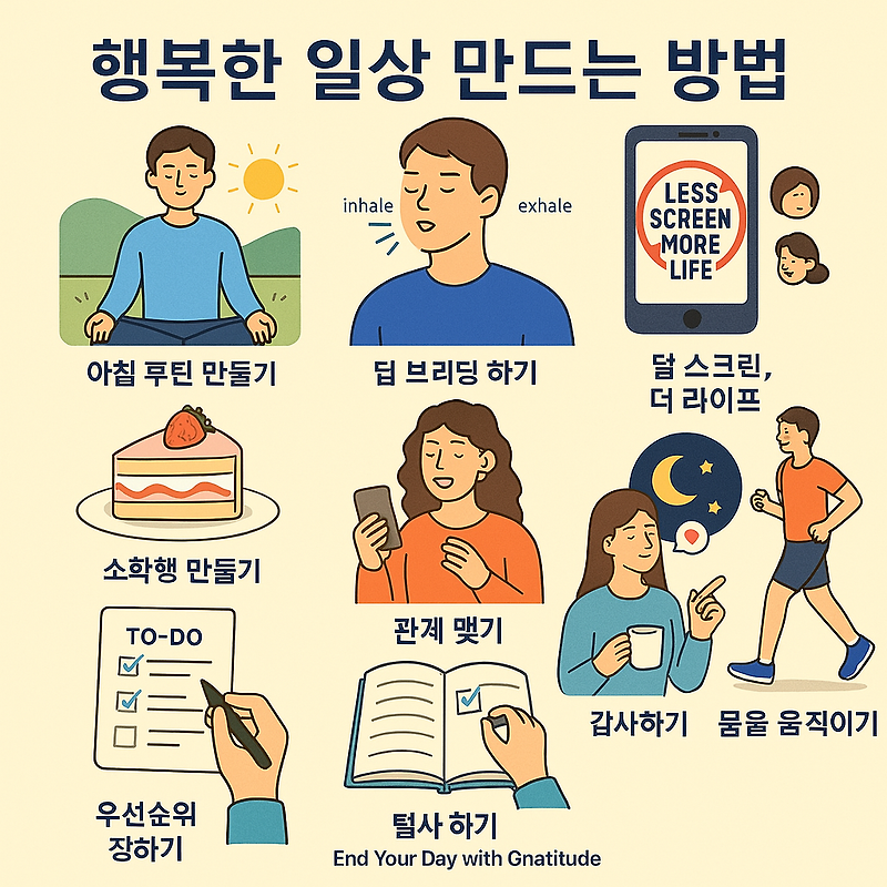 행복한 일상 만드는 방법: 매일을 더 따뜻하게, 더 만족스럽게 사는 10가지 루틴(How to Create a Happy ...