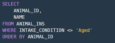 [프로그래머스] 코딩테스트 연습 SQL SELECT LV1#어린 동물 찾기