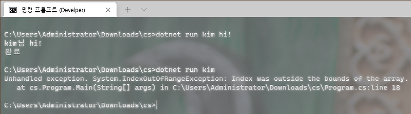 [C#] 예외처리 — CLIEL LAB