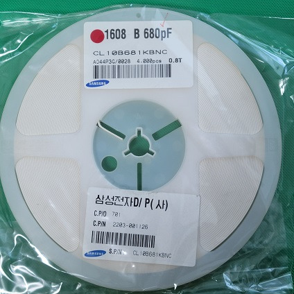 1608(0603). 680pF50V. 681K50V. CL10B681KBNC. MLCC. Chip Ceramic Capacitor