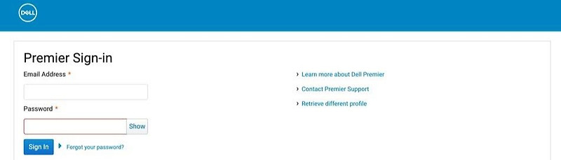 Exploring the User Interface of Dell Premium Login