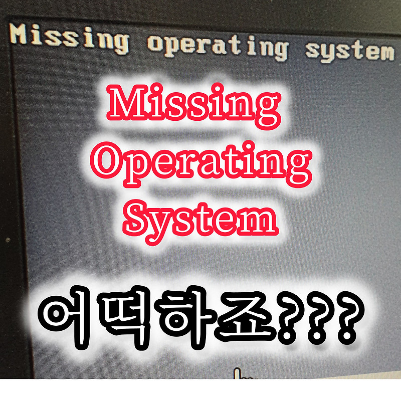 Missing Operating System 오류 발생의 원인과 해결 방법