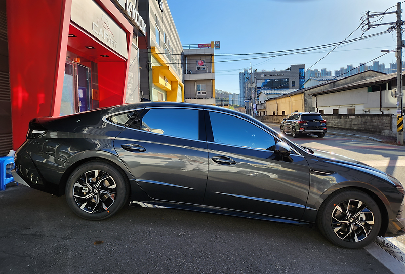 지벤트RV90 대구 소나타 디엣지 신차 썬팅 후기