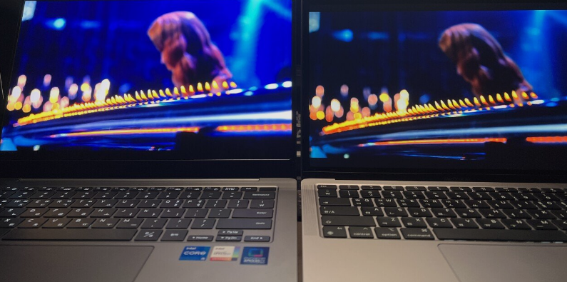 갤럭시북3 프로 14인치 맥북 M1 에어 비교 후기(NT940XFG-K71A)