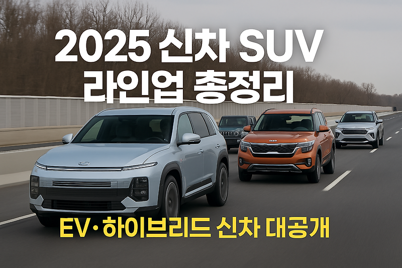 2025 SUV 신차 라인업! EV4·아이오닉9·KR10 주목