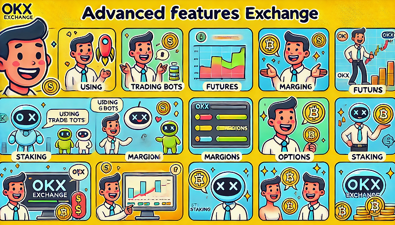 OKX 거래소 고급 기능 사용법 | 트레이딩 봇, 선물, 마진, 옵션, 스테이킹 활용법