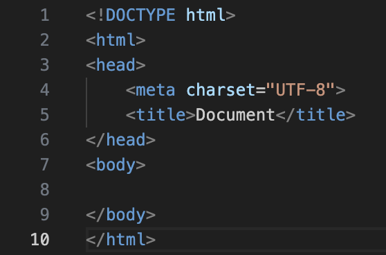 HTML 기초 : 기본 태그