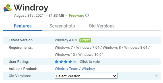 Windroy 무료 다운로드