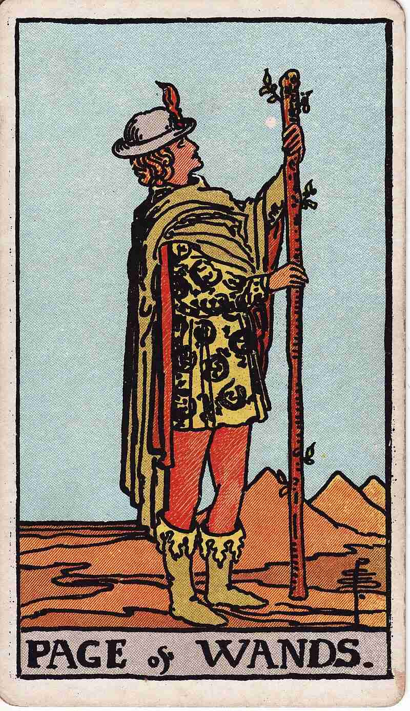 11. 페이지 오브 완즈(Page of Wands) - 새로운 시작과 열정