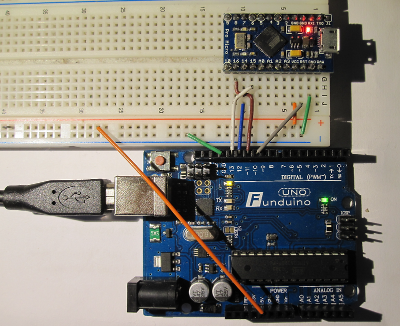 ISP로서의 Arduino UNO - Arduino Pro Micro에서 부트 로더 굽기