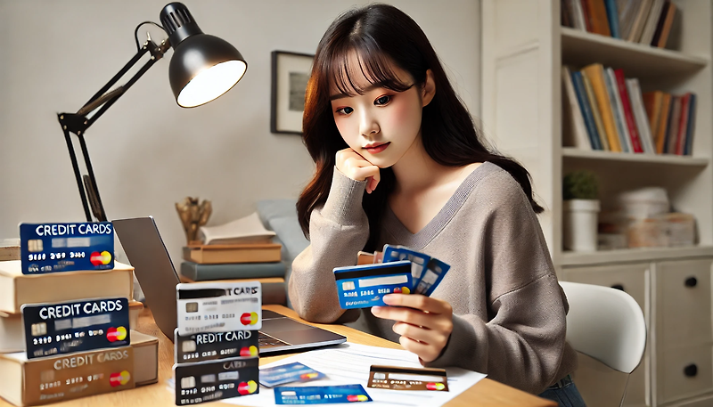 대학생 신용카드 추천 및 비교 삼성카드 4 V3, 신한카드 S-Line, 우리카드 Woori Young, KB 톡톡 카드