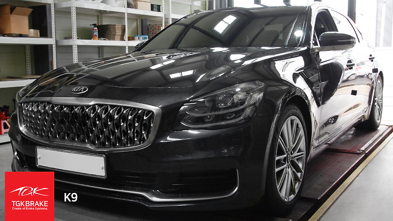 [기아 더 K9] 순정 4P브레이크 밟았다 뗄 때마다 찌그덕 소리 - 경남브레이크튜닝전문샵 :: TGK 브레이크