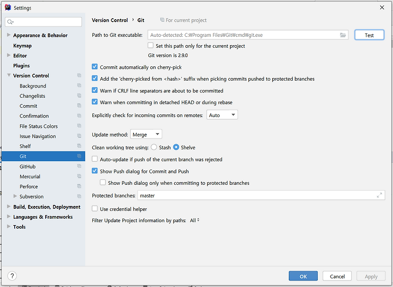Connection Github with Intellij