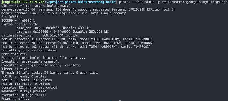 [PintOS] Project 2 : Argument Passing