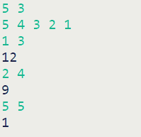 [JAVA] 구간 합 구하기 (백준 11659번)