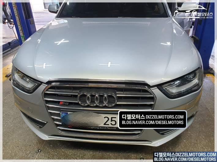 아우디 A6/엔진체크등 점등 및 DPF 막힘 경고등 증상 방문-인젝터 클리닝,흡기 클리닝,밸브 클리닝,DPF 탈거 클리닝,엔진오일 (쉘힐릭스 5W30) 교환,오일필터,에어 ...