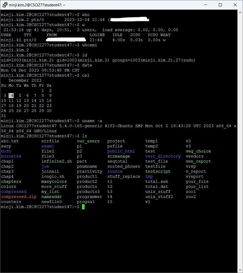 [Intro to UNIX] CH2. 리눅스 사용하기 — 개발 기록장