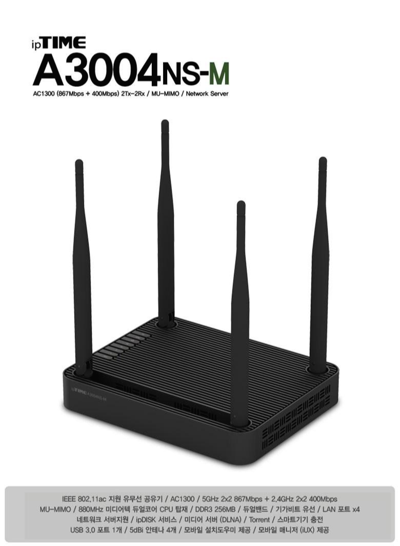 iptime NAS 구축 및 외부망 연동