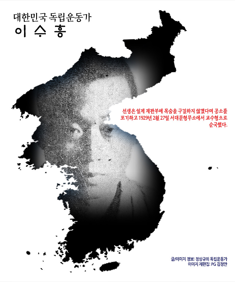 독립운동가 이수흥 선생(1905~ 1929.2.27)
